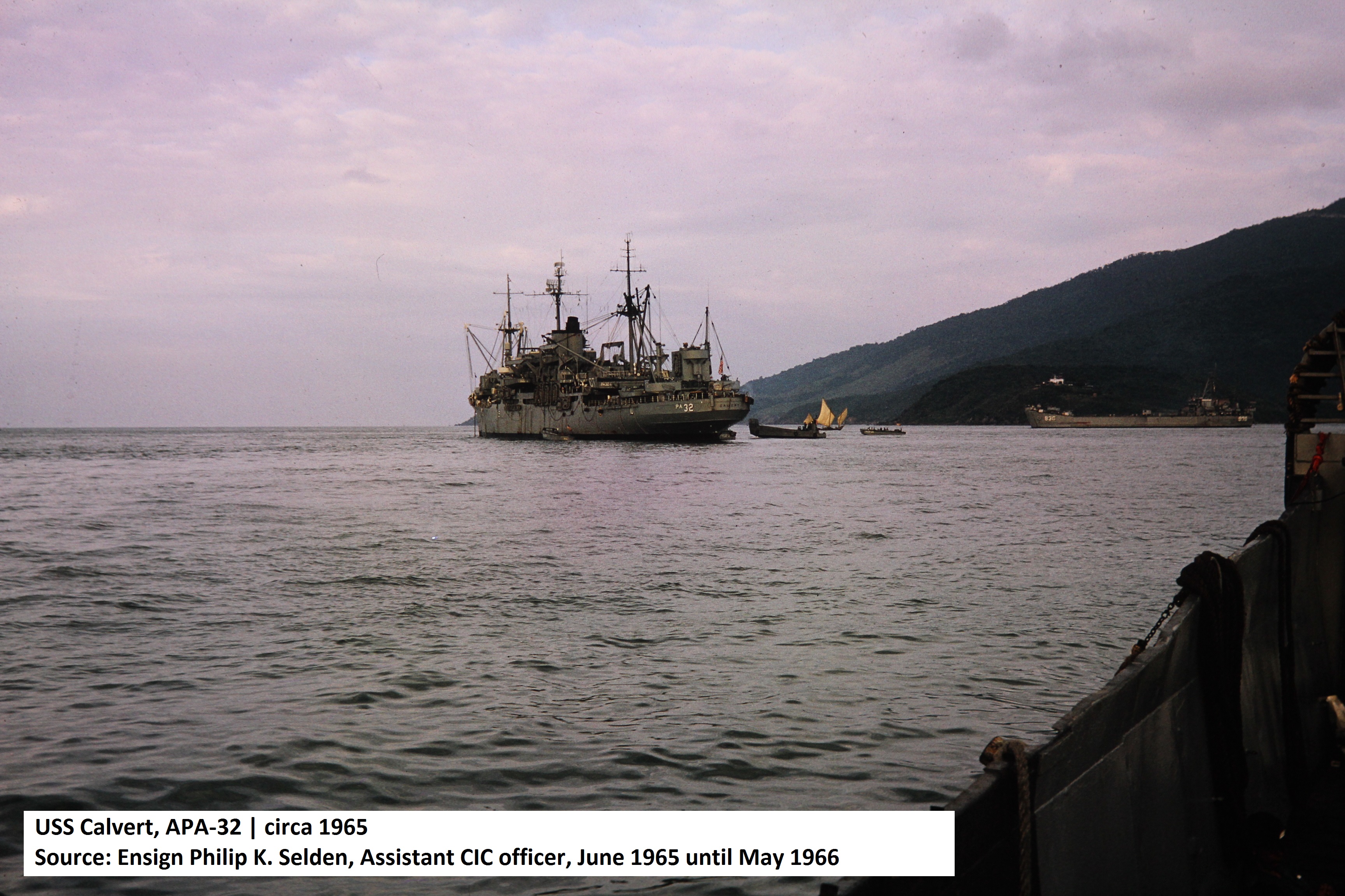 Da Nang Harbor 1965-1966 | USS Calvert (APA-32)